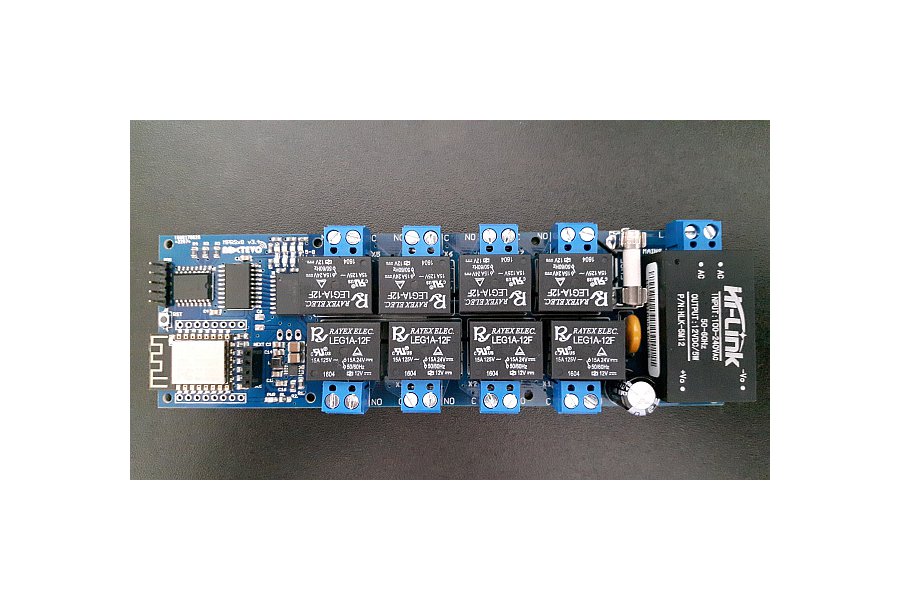 WIFI 8x MAINS Relays board for Home Automation from nEXT_EVO1 on Tindie