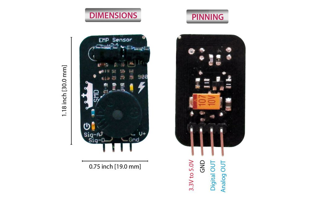 EMP sensor, detect lightning and other phenomena ! from SMDKing on Tindie
