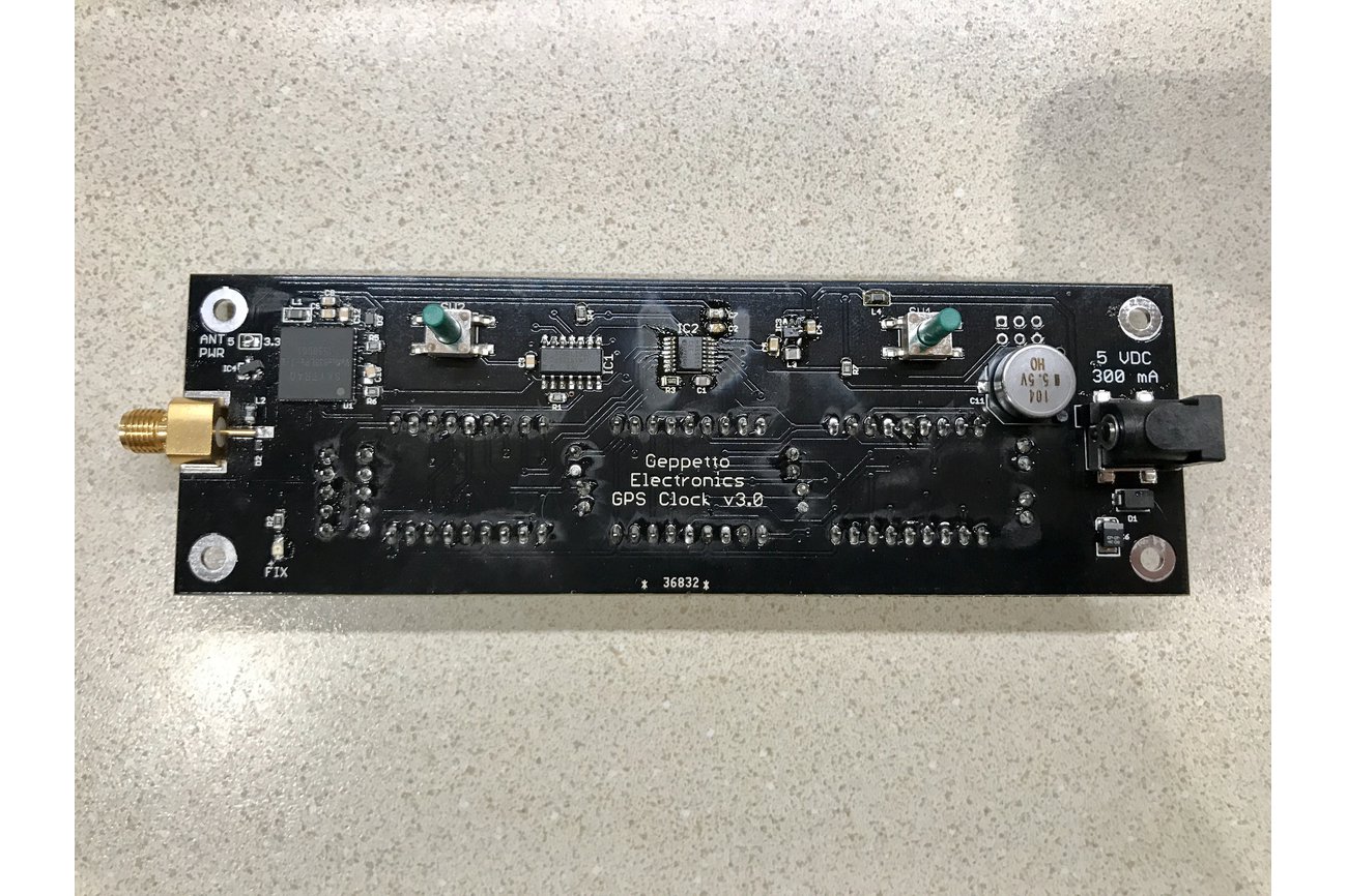 GPS Clock from Geppetto Electronics on Tindie