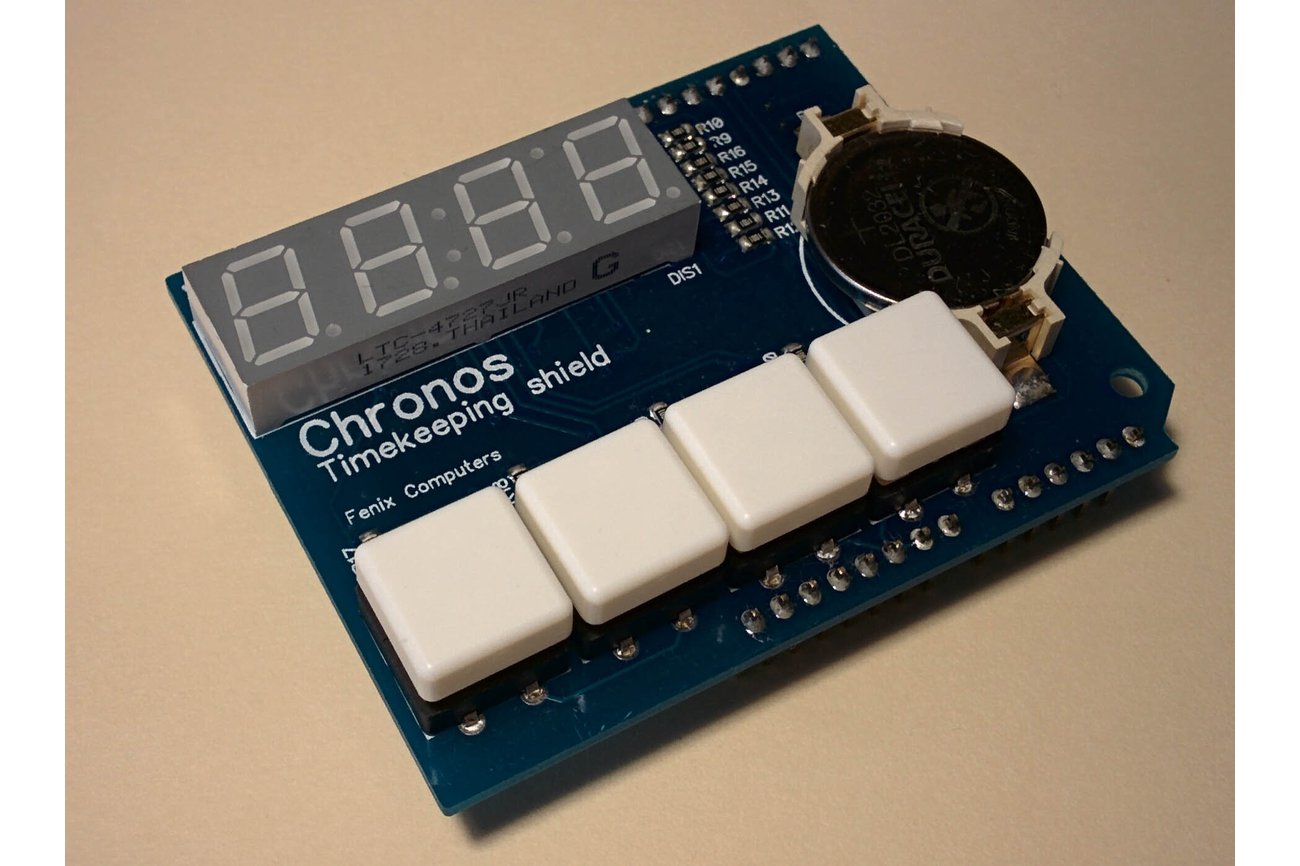 Chronos - the timekeeping shield for Arduino from Fenix Computers on Tindie