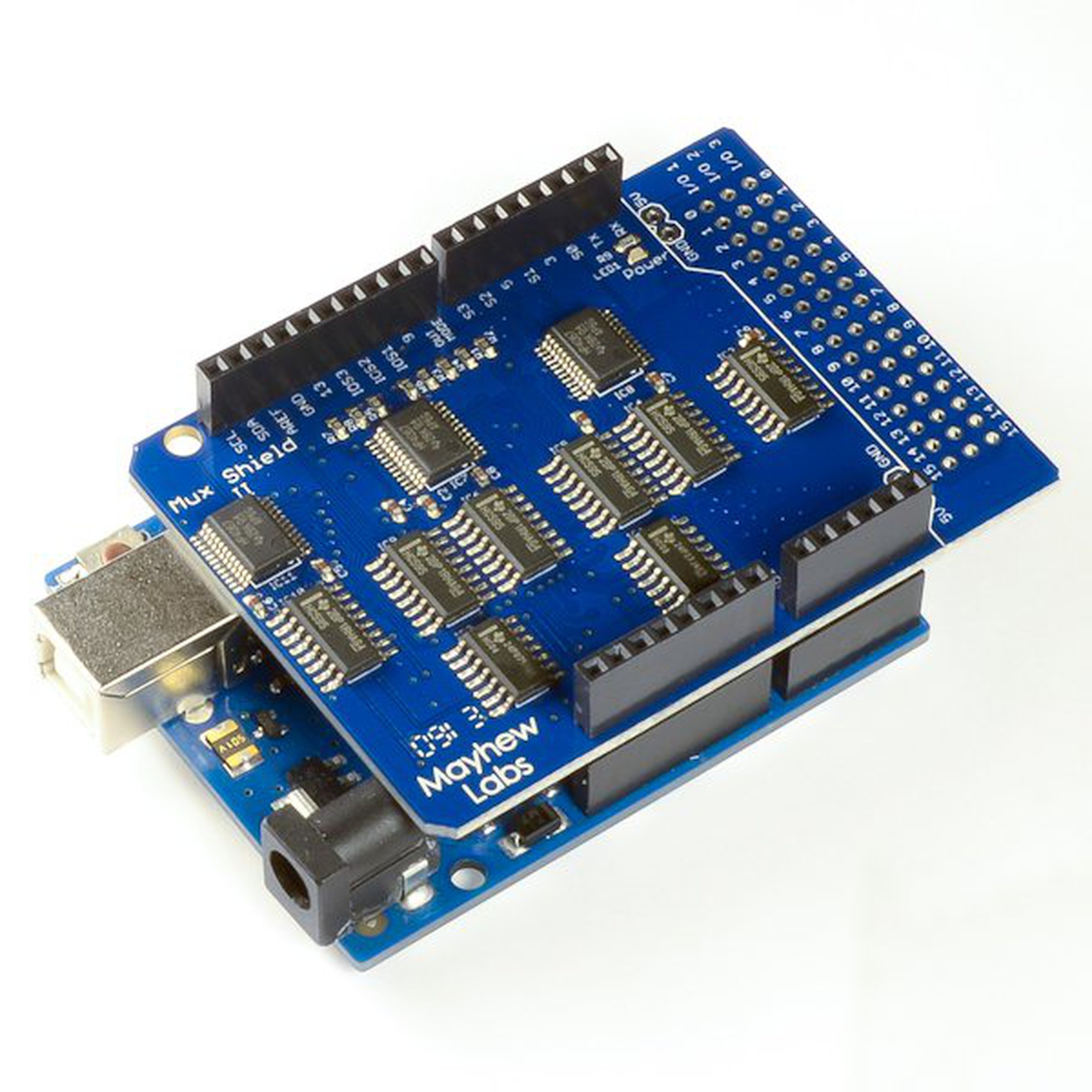 Mux Shield II with Stackable Headers from MayhewLabs on Tindie