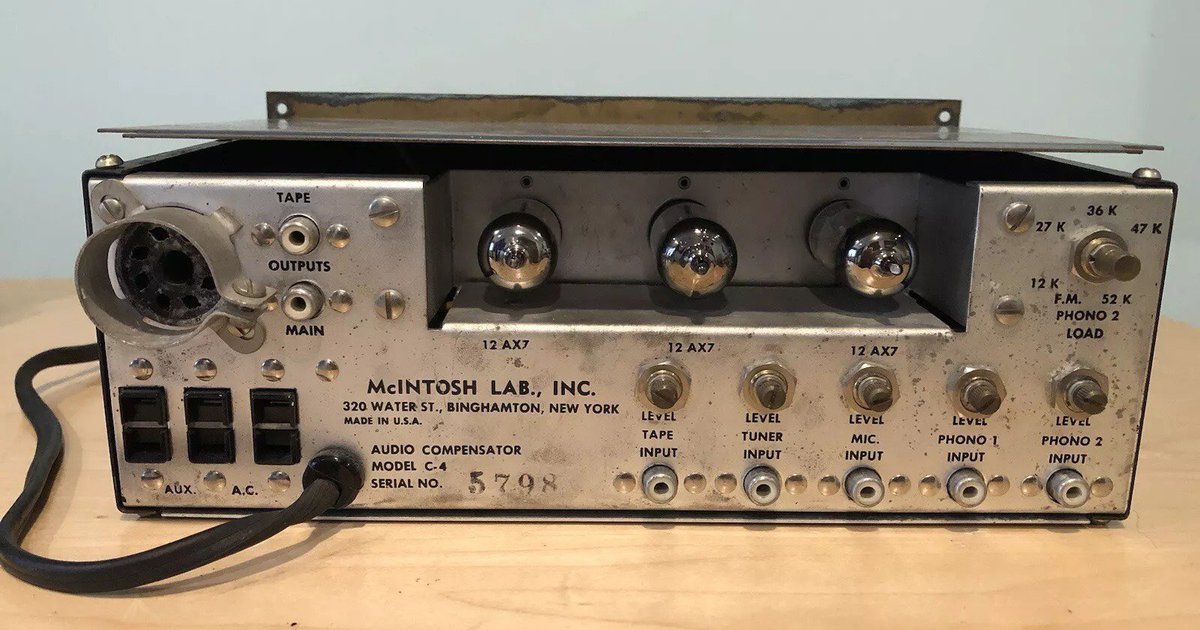 Vintage McIntosh C4 Tube Mono Preamplifier Audio C from ranbisoloshop ...