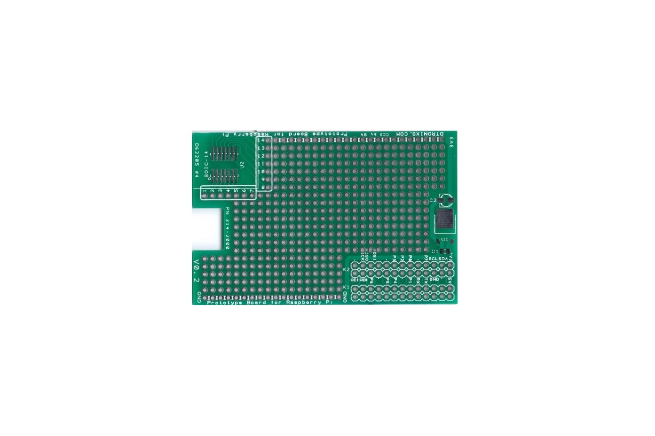 Raspberry PIIO - RPi ProtoBoard board (PCB only) from DTRONIXS on Tindie