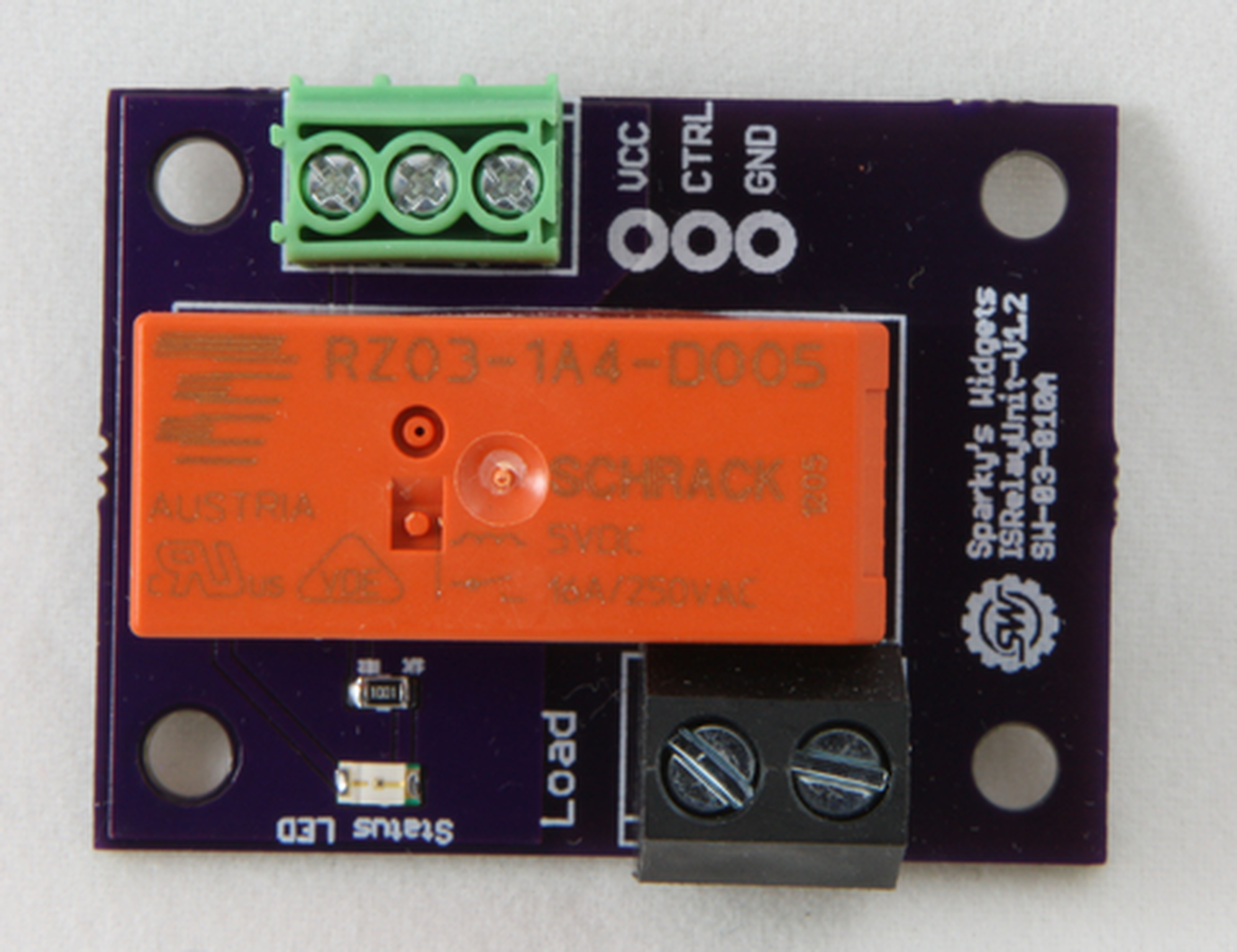 IS Relay Unit (250V/16A) from Sparkys Widgets LLC on Tindie