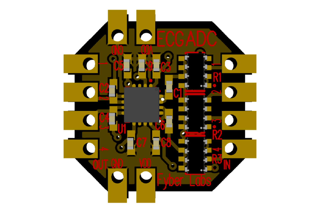 ECG ADC Flex Module from Fyber Labs Inc. on Tindie