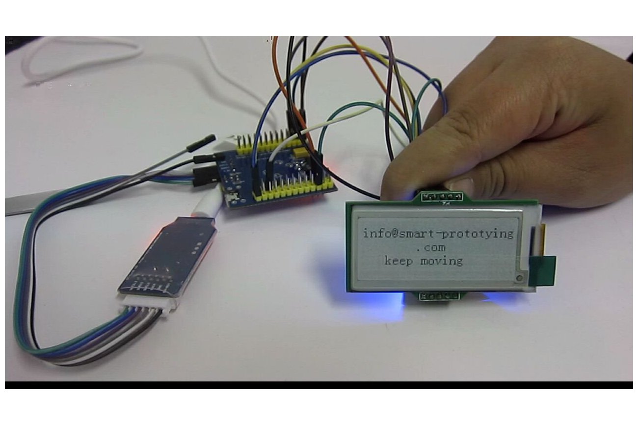 E-ink E-paper Display module 3.3V 2.04 inch 177x72 from Smart-Prototyping on Tindie