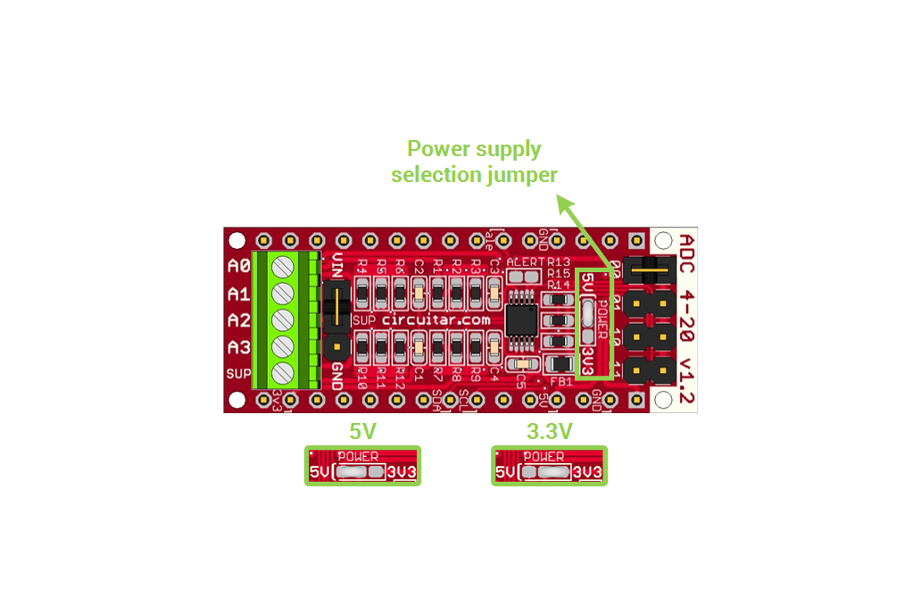 ADC 4-20 Nanoshield - ADS1115 for 4-20mA sensors from EletroShields on ...