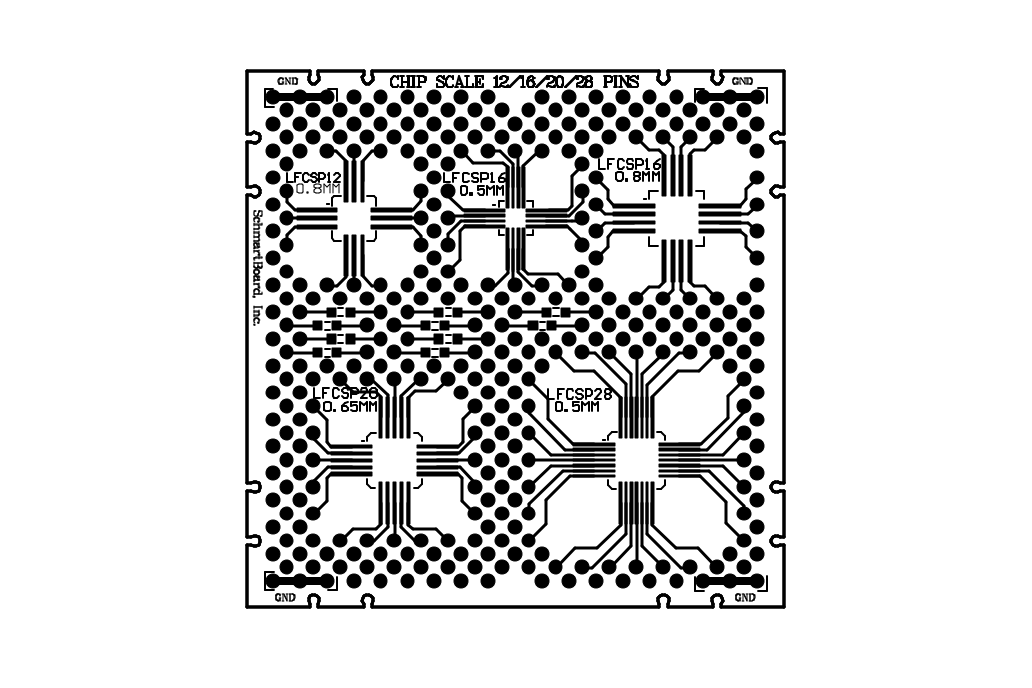 SchmartBoard|ez .5mm QFN PCB from Schmartboard, Inc. on Tindie