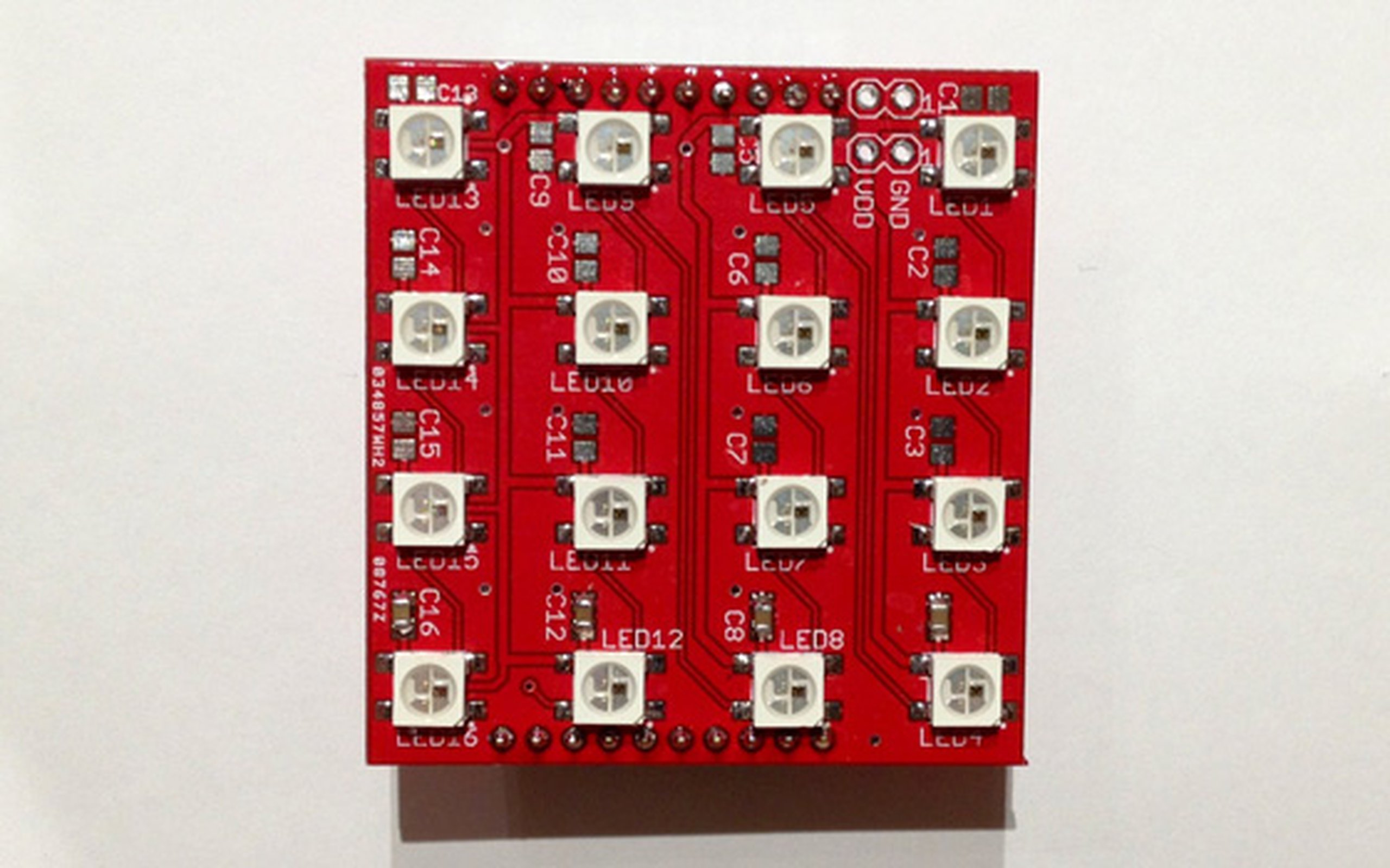 WS2812B (WS2811/5050) RGB LED 4x4 Matrix Booster Pack PCB from RobG on ...