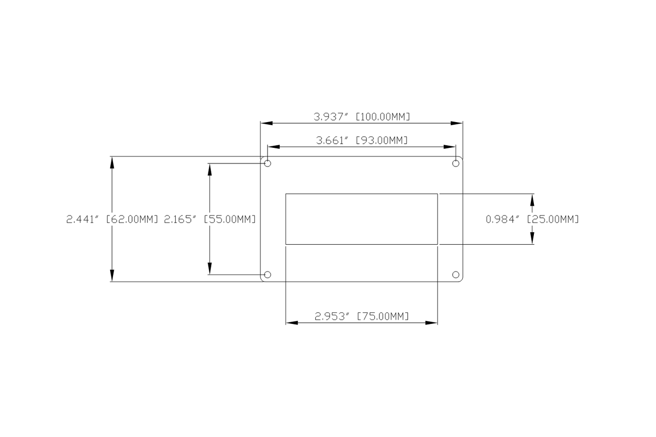 20x4 LCD Bezel with Clear Backplate from Widgeneering on Tindie