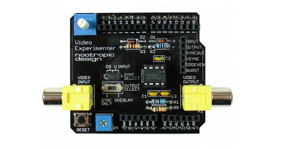 Video Experimenter Shield - Kit from nootropic design on Tindie
