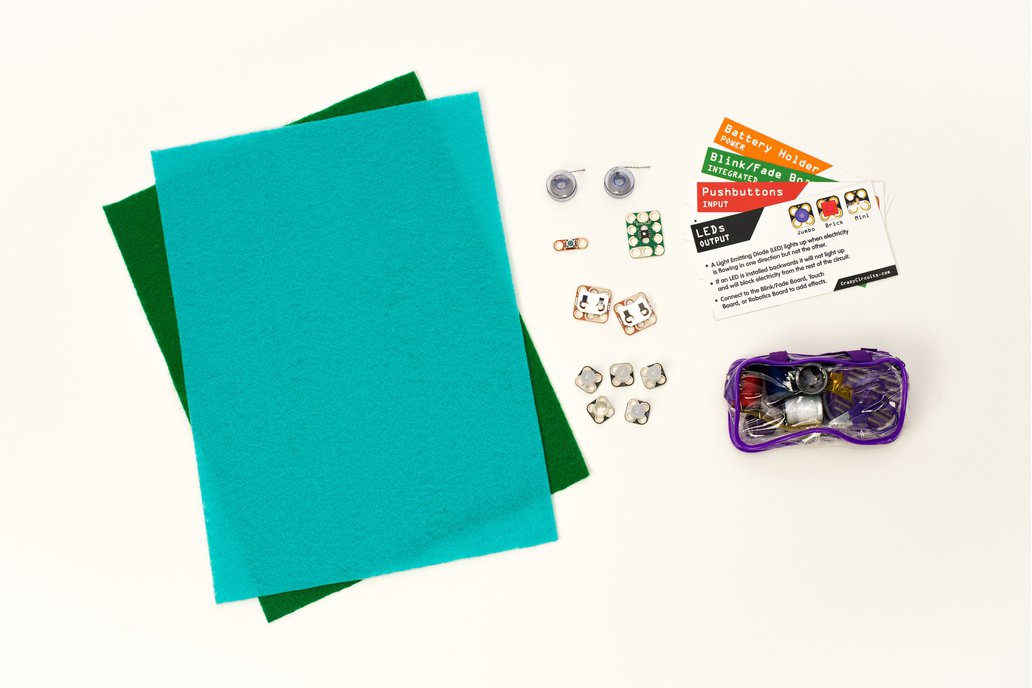Crazy Circuits Sewing Starter Kit from Brown Dog Gadgets on Tindie
