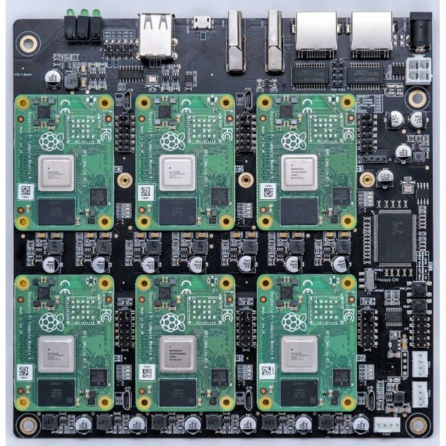 52Pi DeskPi Super6C Raspberry Pi CM4 Cluster Board from 52Pi on Tindie 52Pi DeskPi Super6C Raspberry Pi CM4 Cluster Board from 52Pi on Tindie