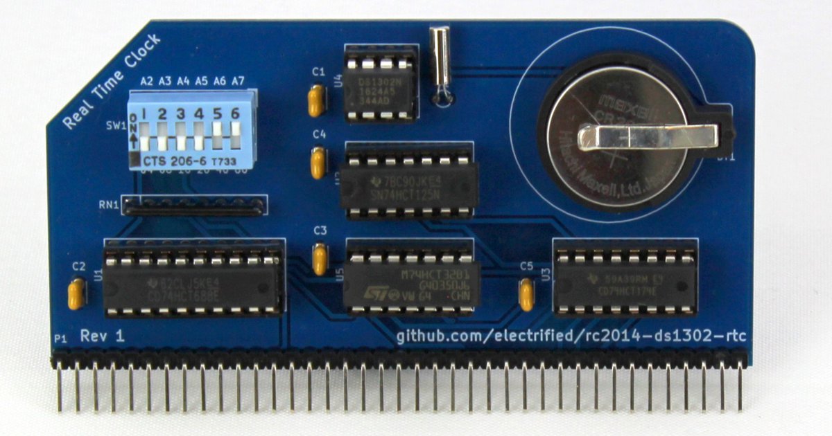 DS1302 Real Time Clock Module for RC2014 from RFC2795 Ltd on Tindie