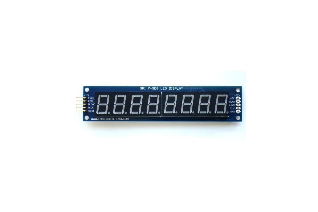 PCB for serial 7 segment LED display from Embedded Lab on Tindie