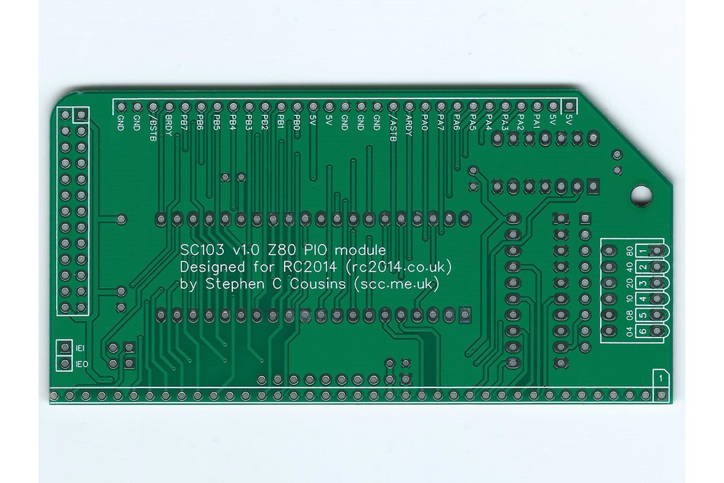 SC103 Z80 PIO Board for RC2014 from Stephen C Cousins on Tindie