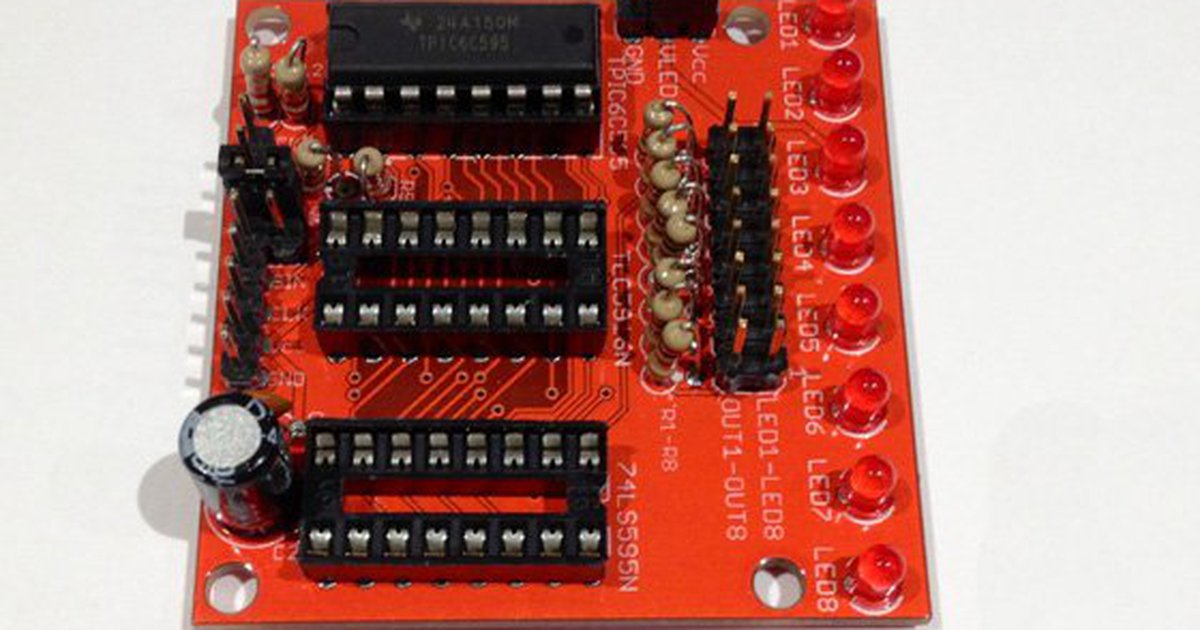 Shift register experimenter's board (PCB) from RobG on Tindie