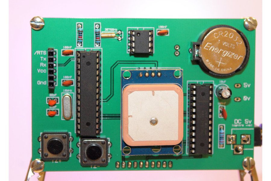 GPS-Controlled Binary Clock Kit from Oddblk on Tindie
