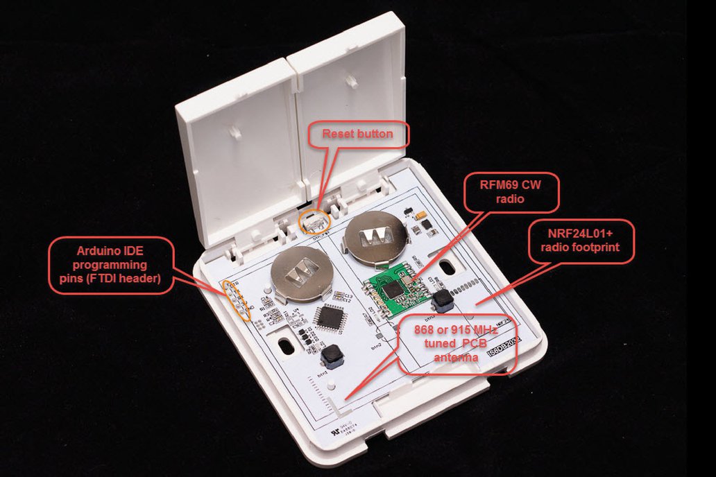 Arduino IDE compatible wireless Switch Box 1 from easySensors on Tindie