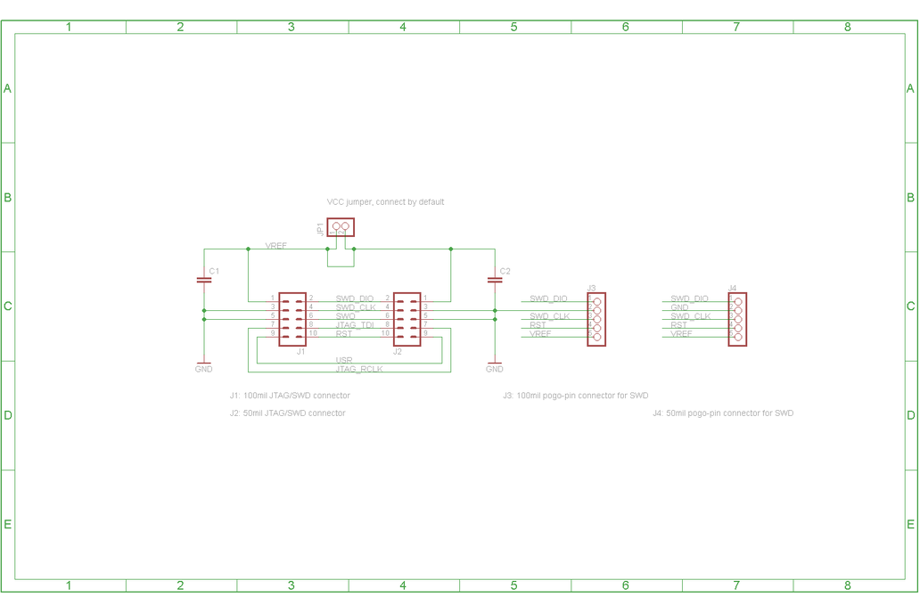 JTAG/SWD Pitch Converter, cable included from Ennovation LLC on Tindie