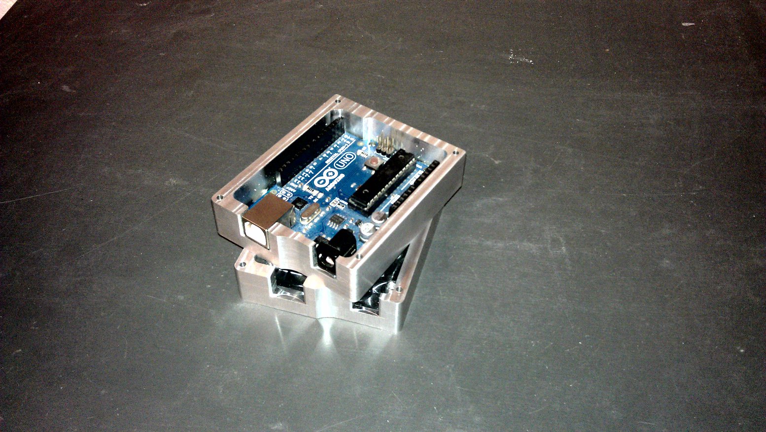 Machined Aluminum Arduino Tray from diyourfaceoff on Tindie