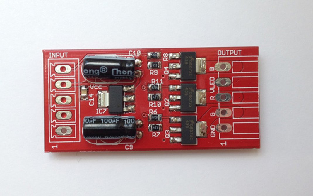 3ch LED driver PCB from RobG on Tindie
