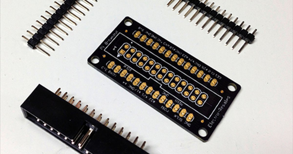 Raspberry Pi Breadboard header kit from Electro-Resales on Tindie