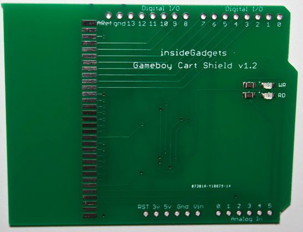 Gameboy Cart Shield PCB from insideGadgets on Tindie