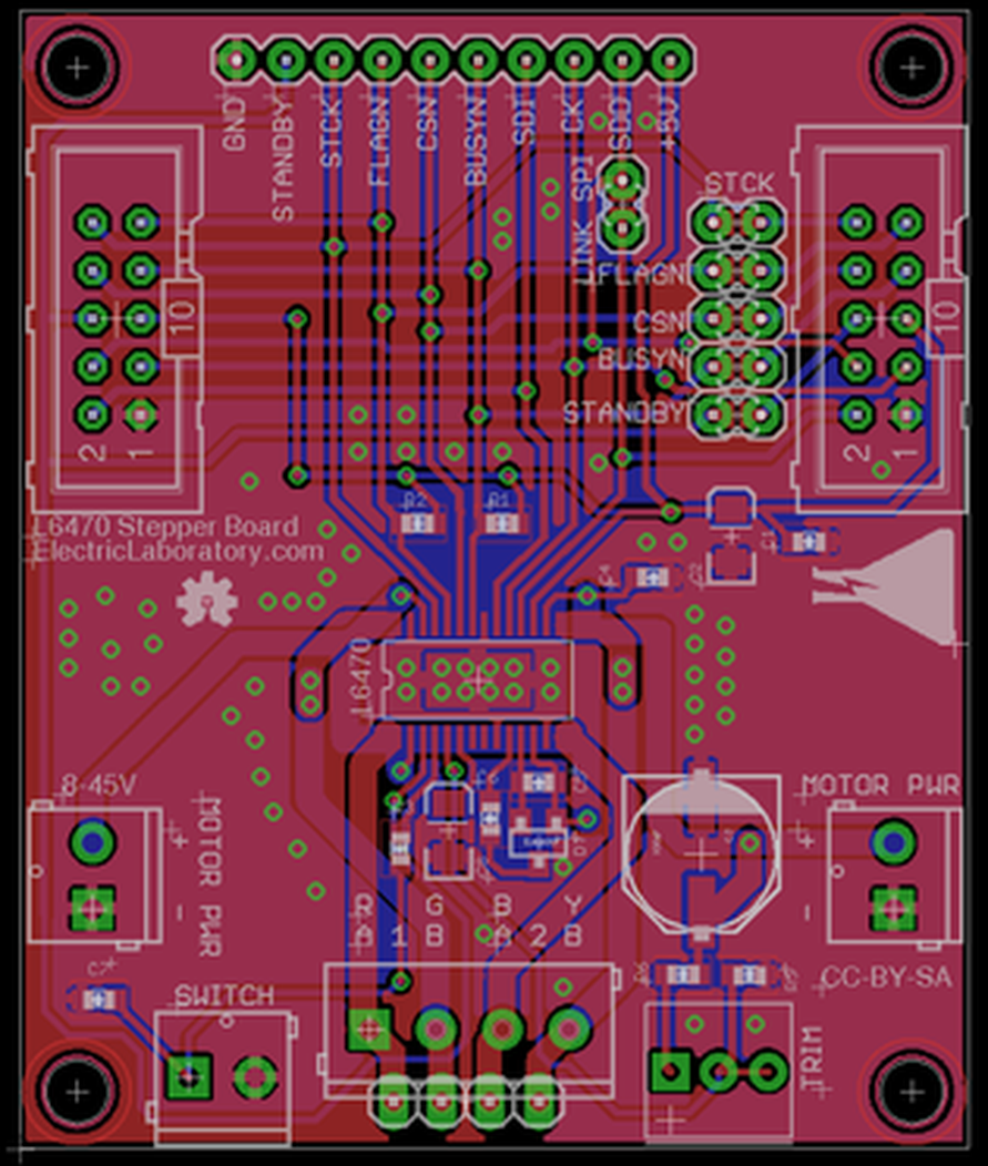 L6470 Stepper Driver - Chainable & Intelligent from ElectricLaboratory ...