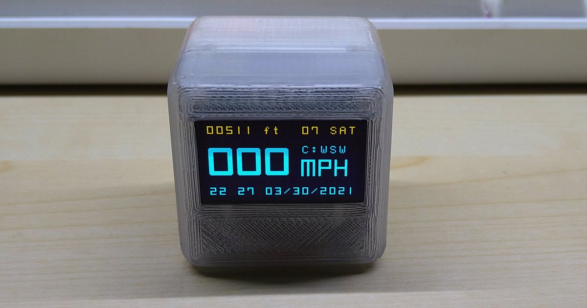 OLEDiUNO GPS Cube from Phoenix CNC, OLEDiUNO on Tindie