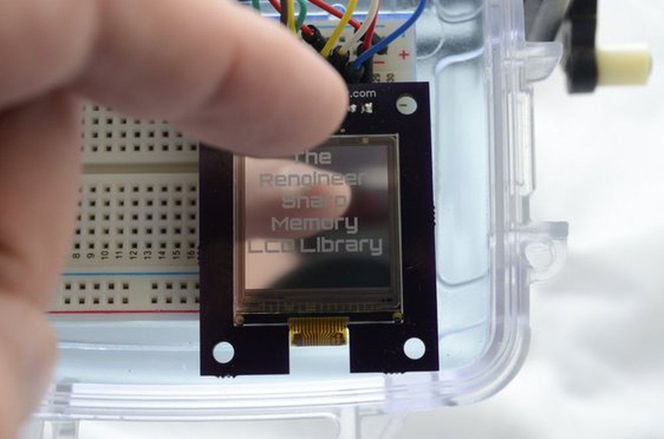 Sharp Memory LCD Breakout and Library from TheRengineer on Tindie