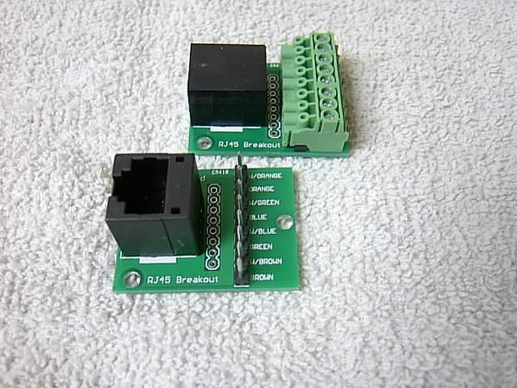 RJ45 HORIZONTAL breakout w/removable term block from Utah Imagineering ...