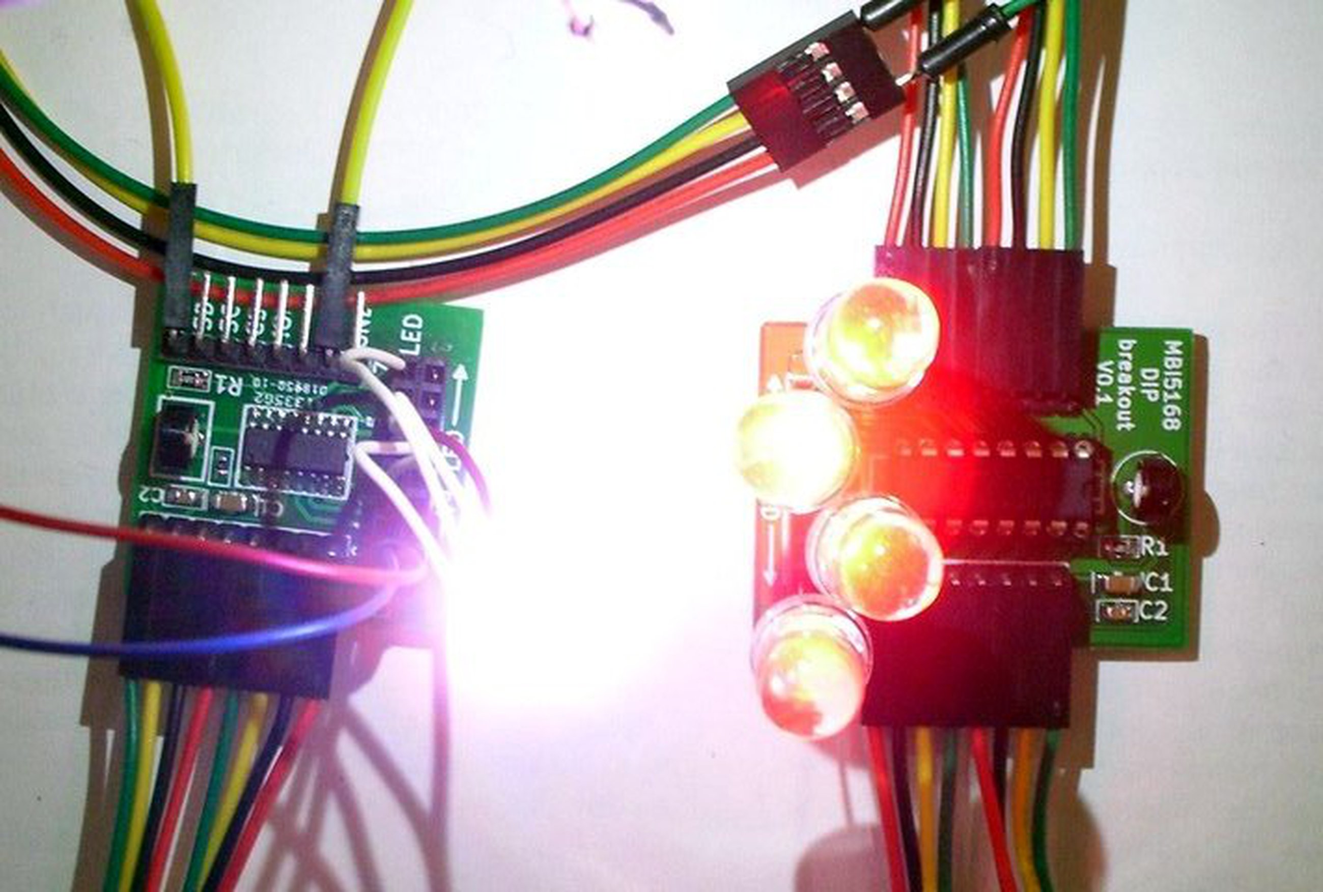 MBI5168 - Multi-ch. LED driver board DIY KIT from madworm on Tindie