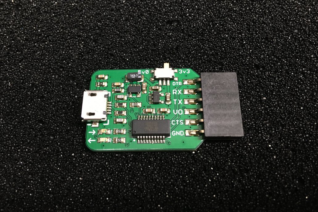 Powerful USB-to-Serial Adapter from Low Power Solutions on Tindie