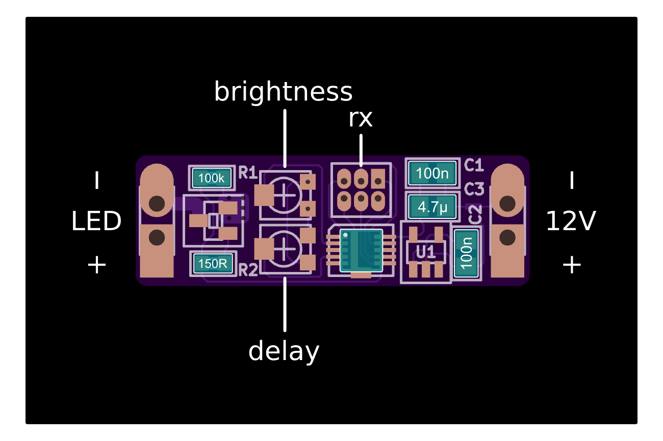 Tiny LED-strip PWM controller from Madworm on Tindie