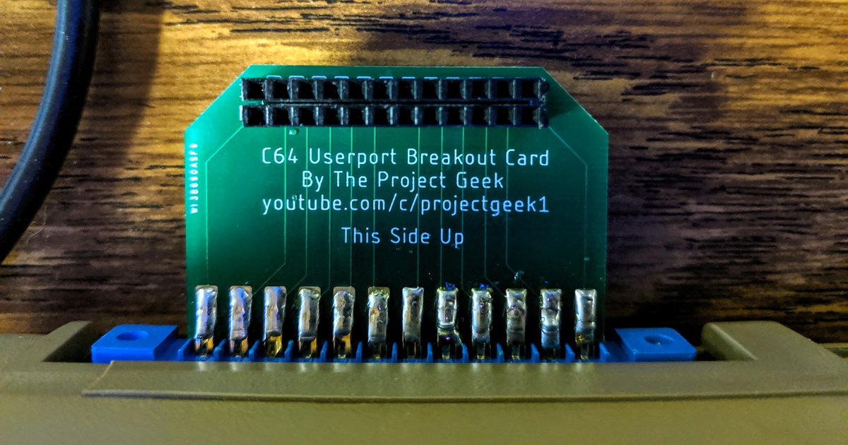 Commodore 64 User Port Breakout Board from Syzygy Systems on Tindie