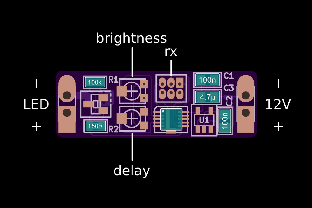 Tiny LED-strip PWM controller from madworm on Tindie