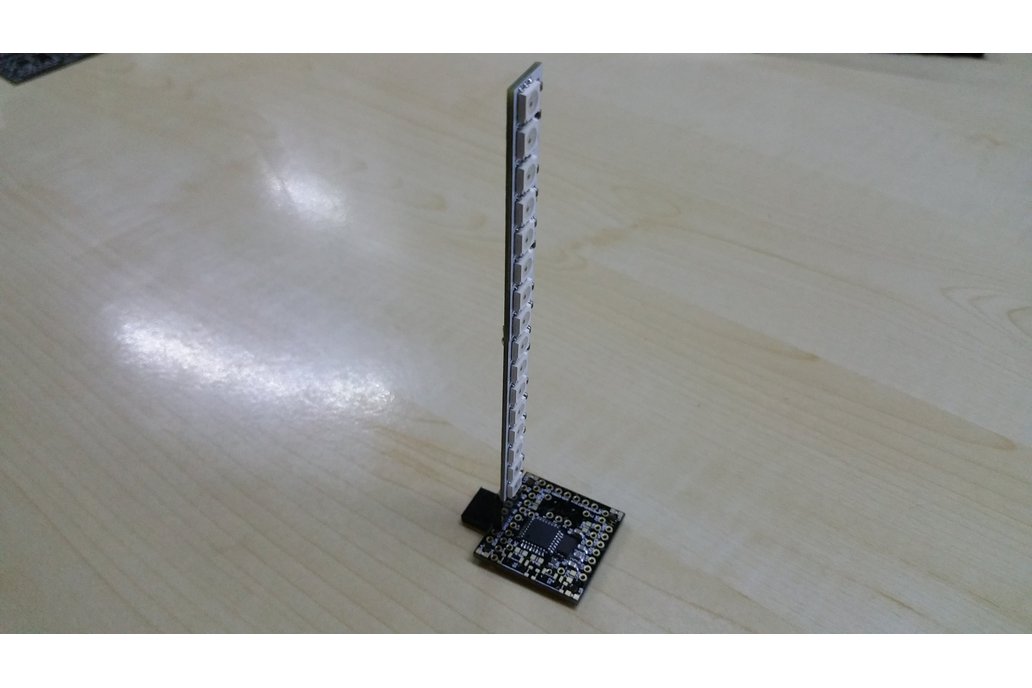 OLEDiUNO Neopixel VU-Meter from Phoenix CNC, OLEDiUNO on Tindie