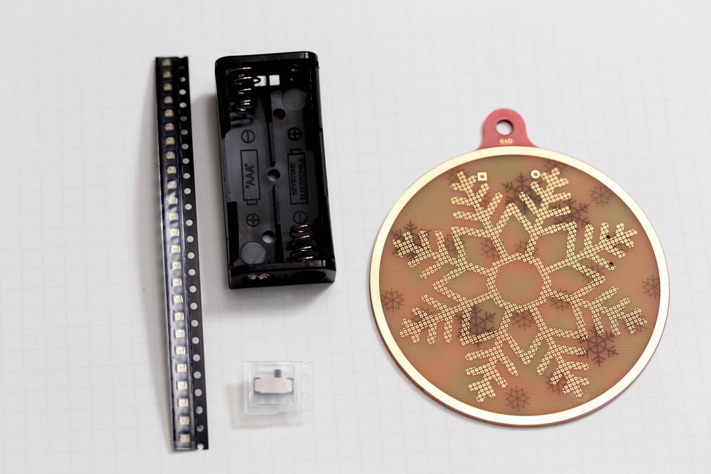 RGB LED Decorative PCB Ornament Kit from Good Stuff Department on Tindie