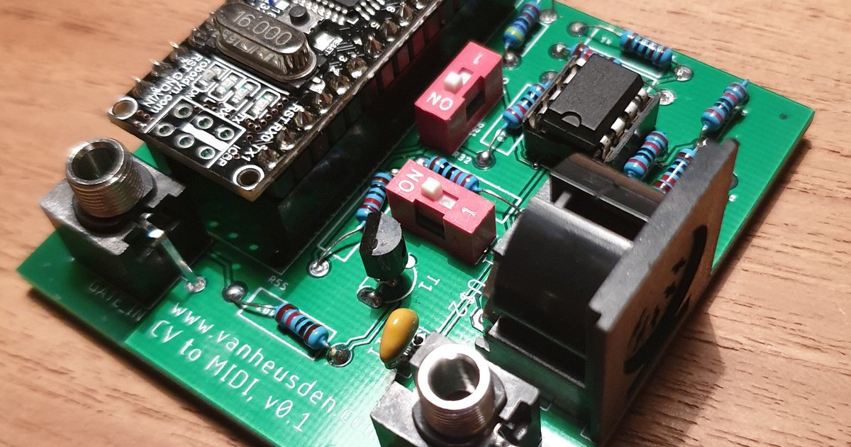 Eurorack CV to MIDI converter from vanheusden.com on Tindie