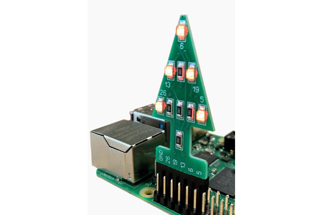 GPIO Xmas Tree for the Raspberry Pi from PocketMoneyTronics on Tindie