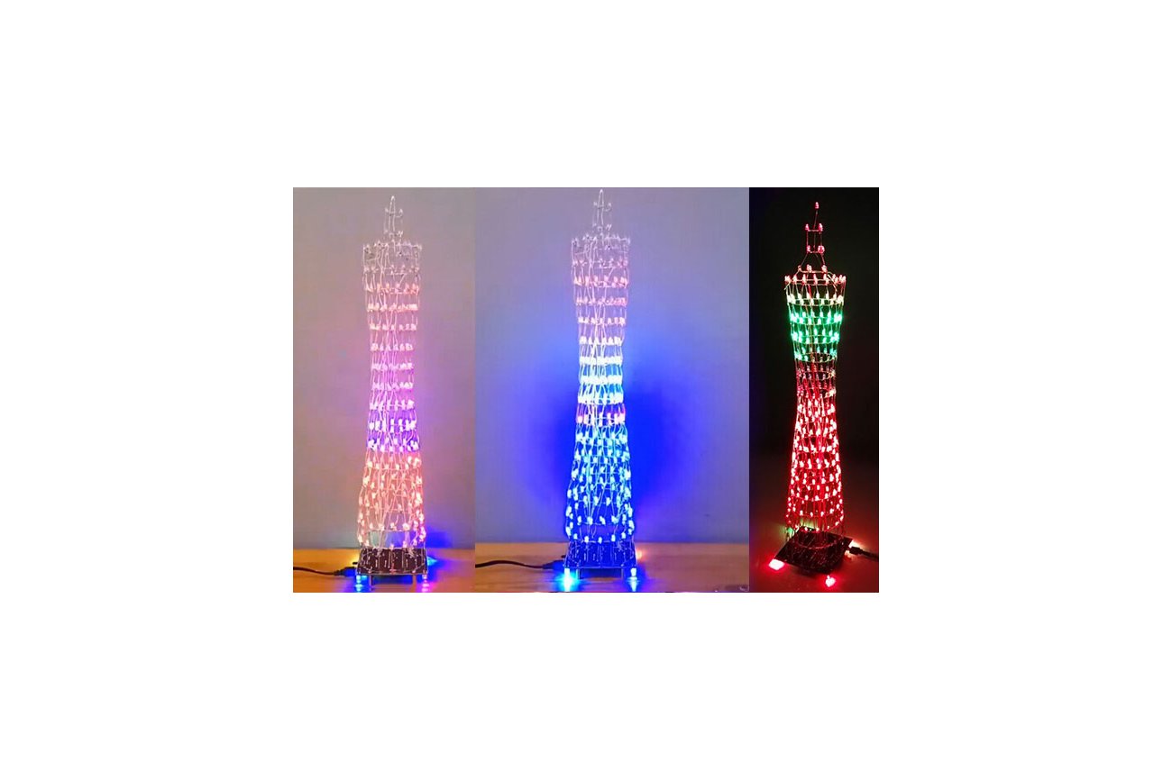 DIY Kit Colorful LED Tower Display(12320) from Icstation on Tindie