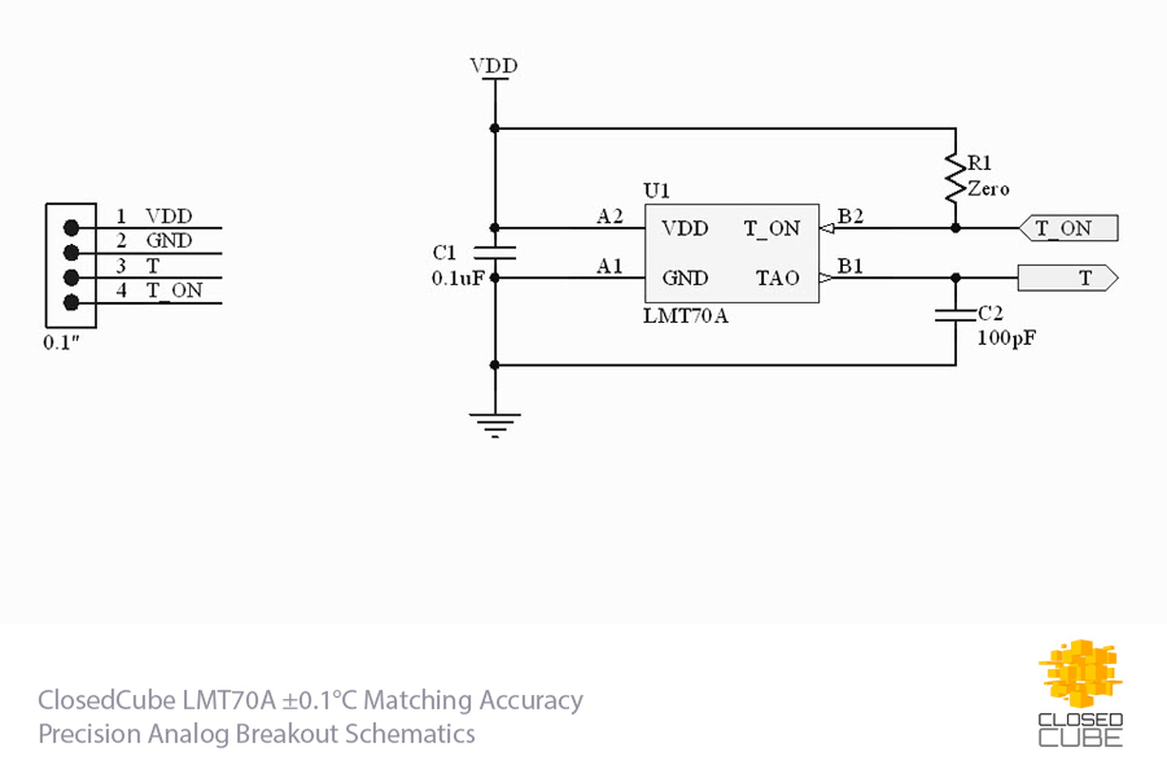 LMT70A ±0.05°C Matching Analog Temp Sensor Pair from ClosedCube on Tindie