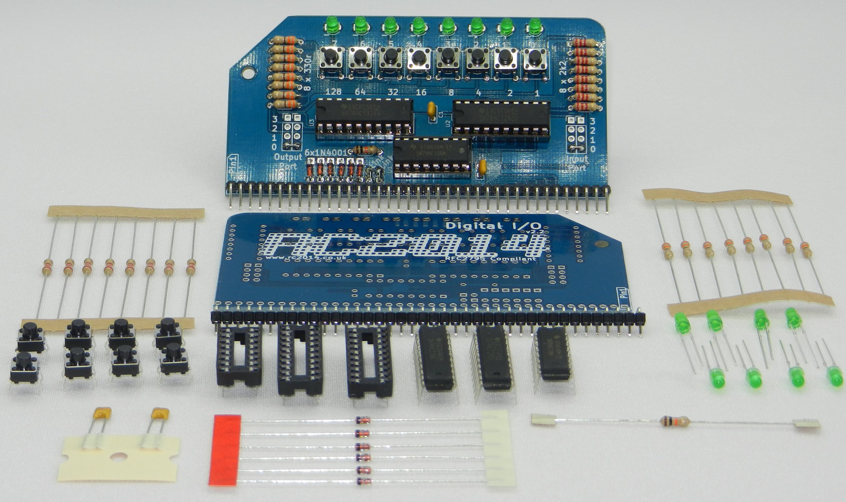 Digital IO Module For RC2014 Z80 Homebrew Computer from RFC2795 Ltd on ...