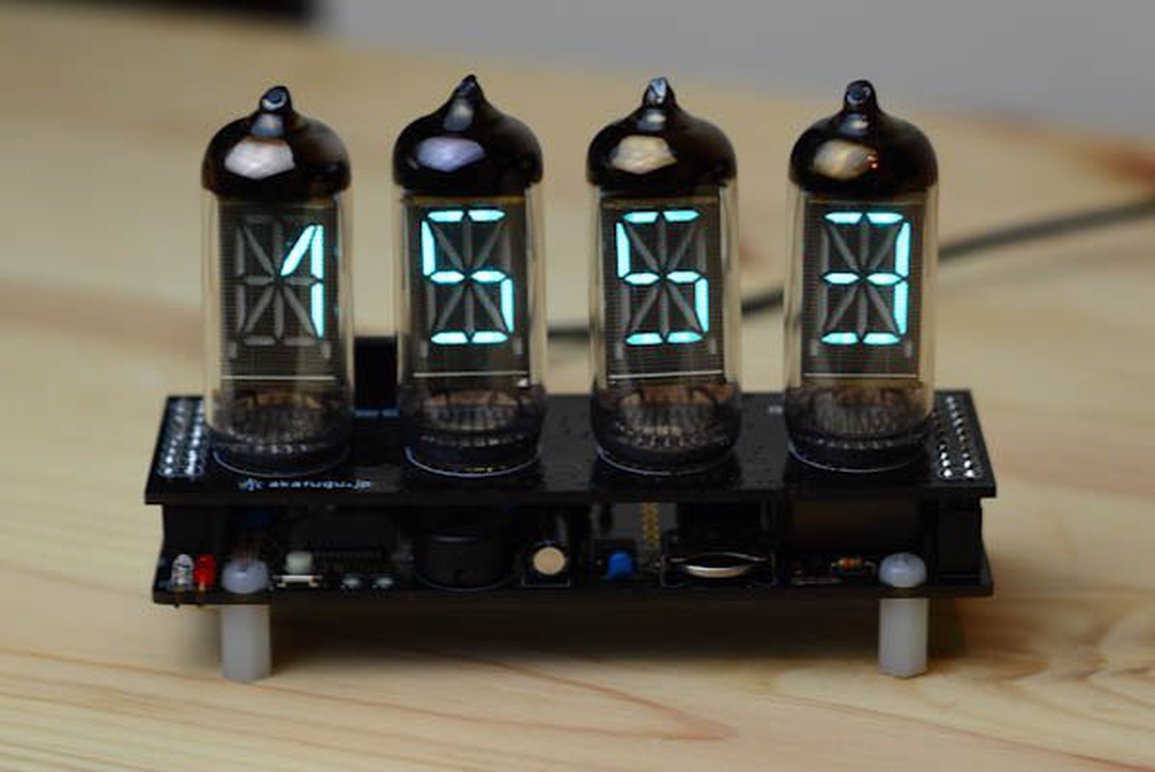 VFD Modular Clock IV-4 from Akafugu Corporation on Tindie