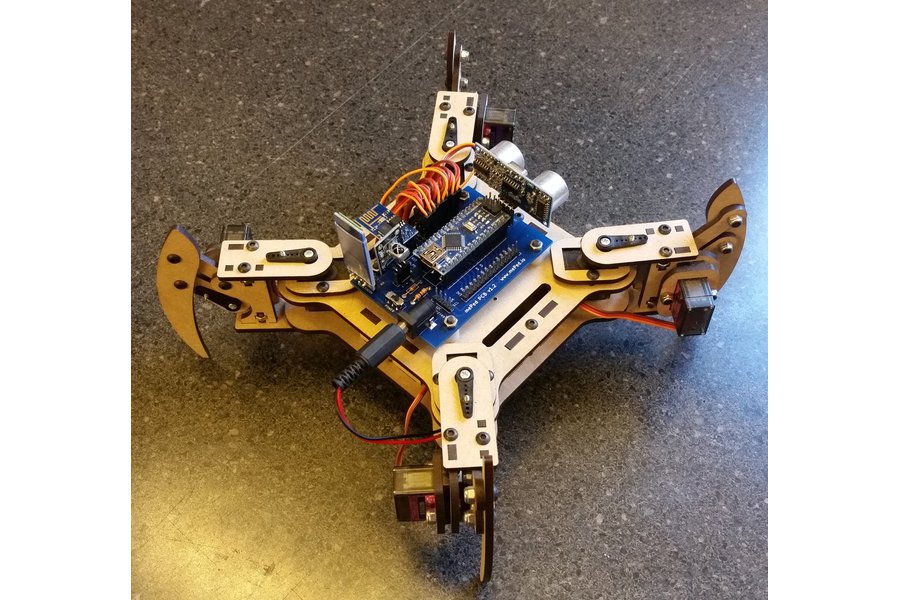 mePed v2 Quadruped Walking Robot - Complete Kit from SpierceTech on Tindie