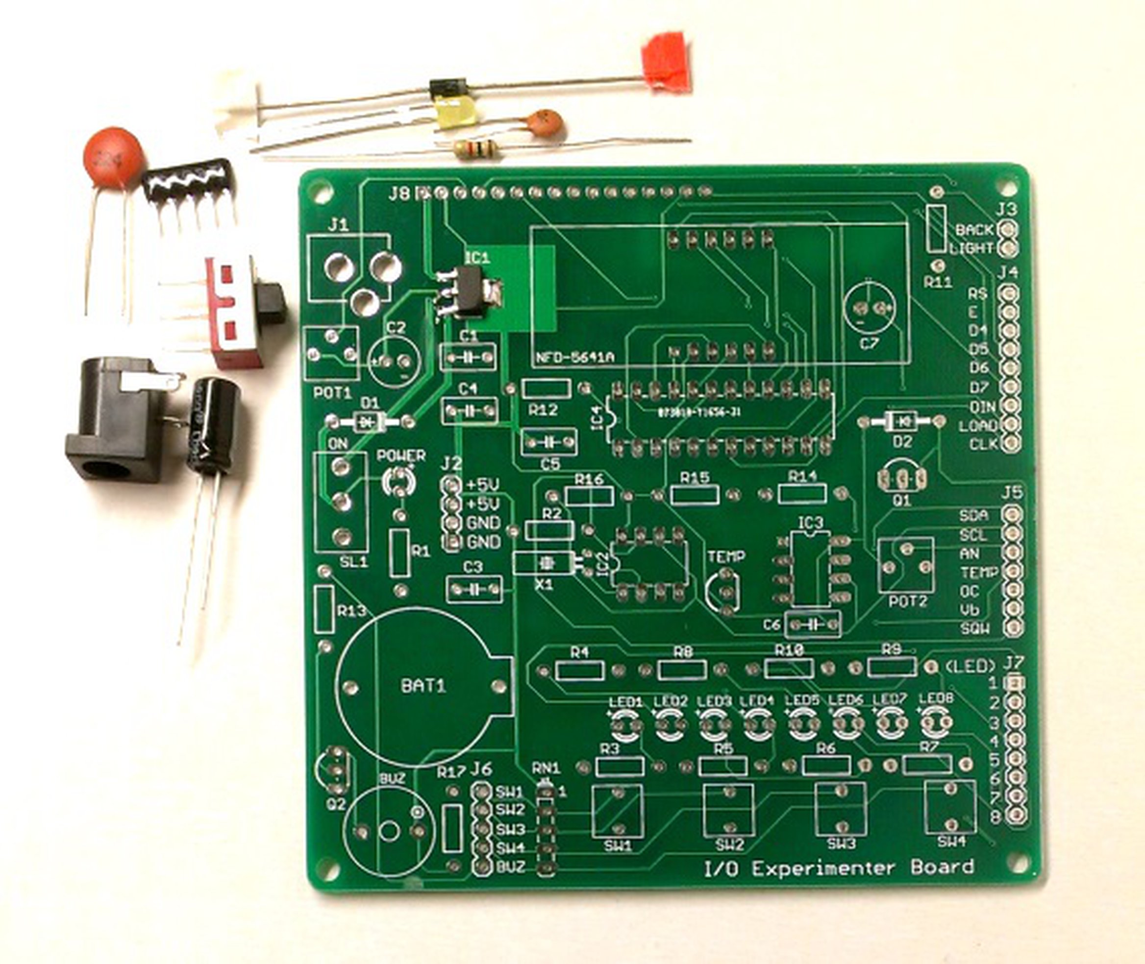I/O Experimenter Board PCB (partial kit) from Embedded Lab on Tindie