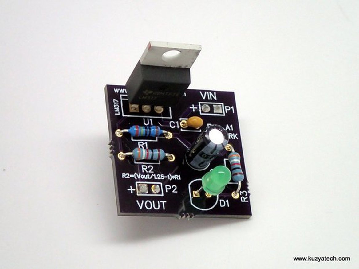 LM317 power supply kit, Arduino pre-regulator from Kuzyatech on Tindie