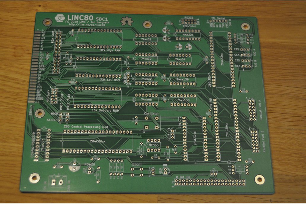 LiNC80 SBC1 - Homebrew Z80 Computer Kit from LiNC on Tindie