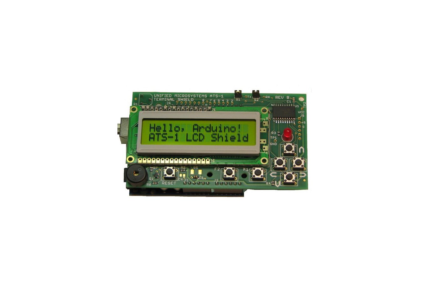 ATS-1: LCD Terminal Shield for Arduino from Unified Microsystems on Tindie